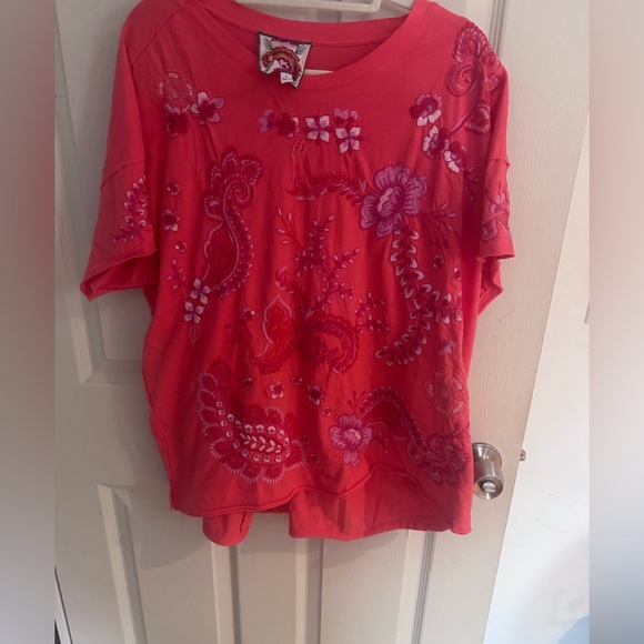 Johnny Was | Tops | Johnny Was Raw Detail Swing Tee | Poshmark